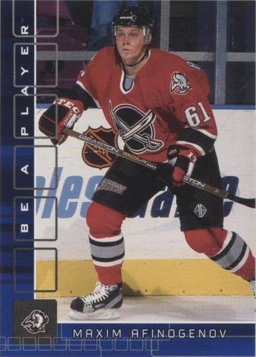 2001-02 In the Game Be A Player Memorabilia - Maxim Afinogenov #9 ...