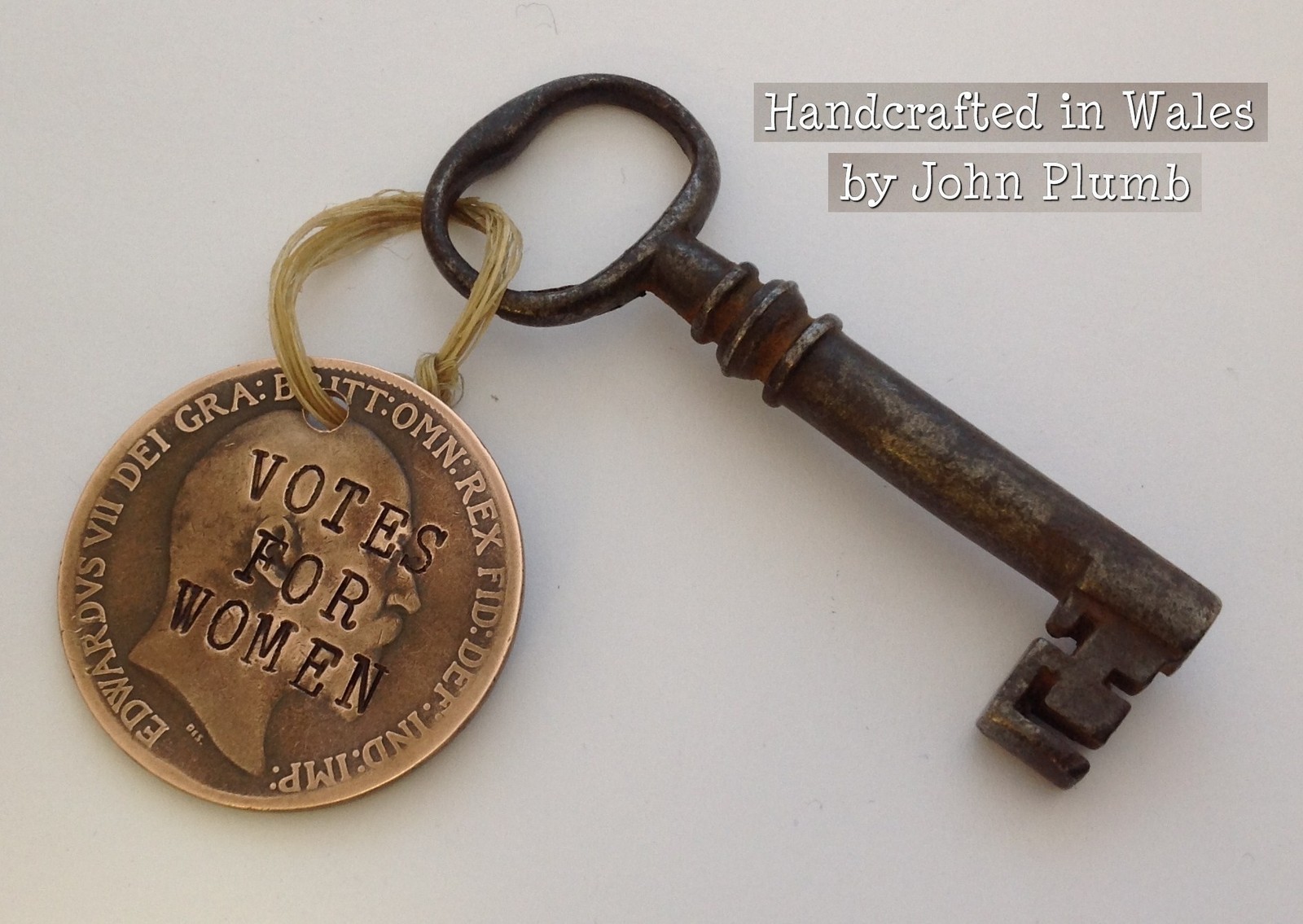 Edward VII Defaced Penny Coin Suffragette KeyFob Votes for Women Emily ...