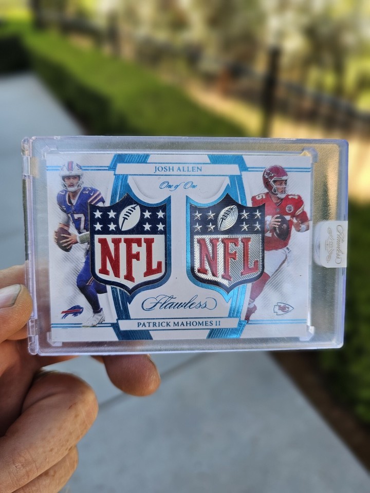 2022 Flawless Quad QB SHIELD 1/1 Mahomes, Allen, Burrow, Herbert ...
