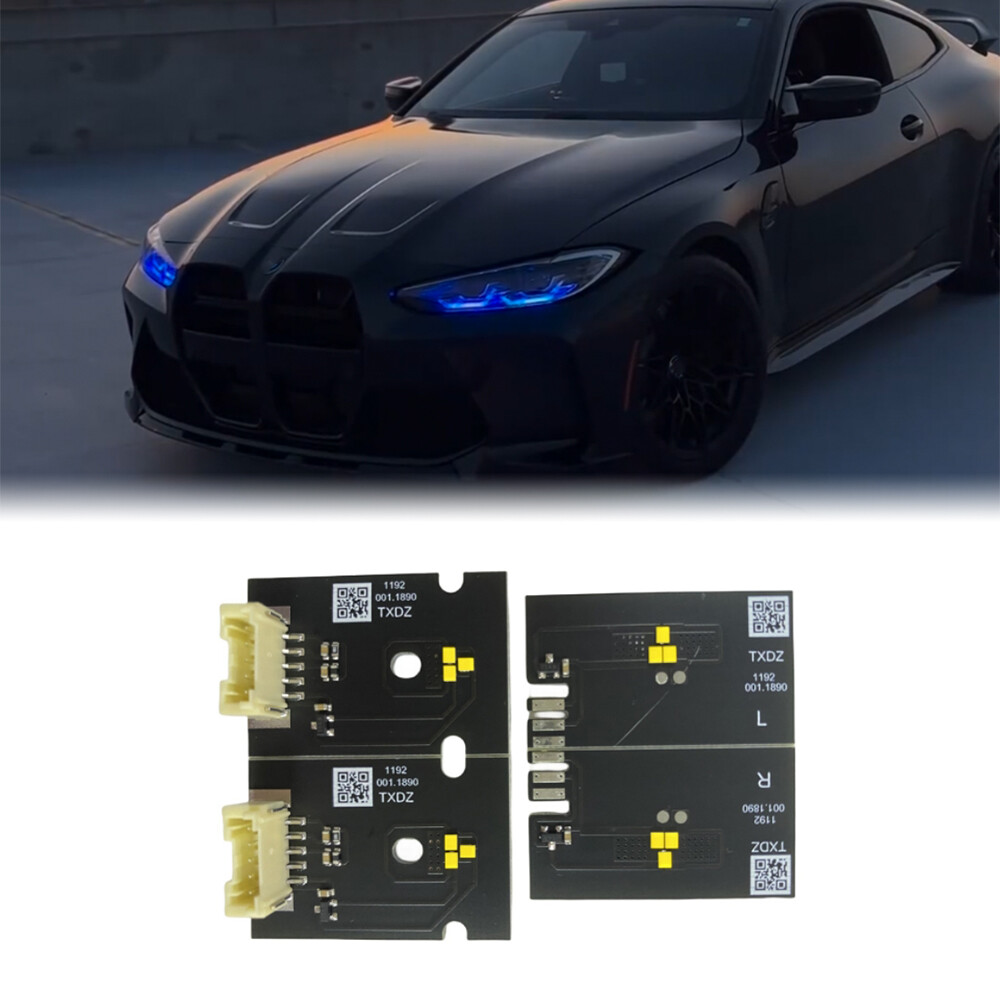 BLUE Angel eyes DRL LED Boards/Module For BMW G80 M3 G82 M4 G22 21-24 ...