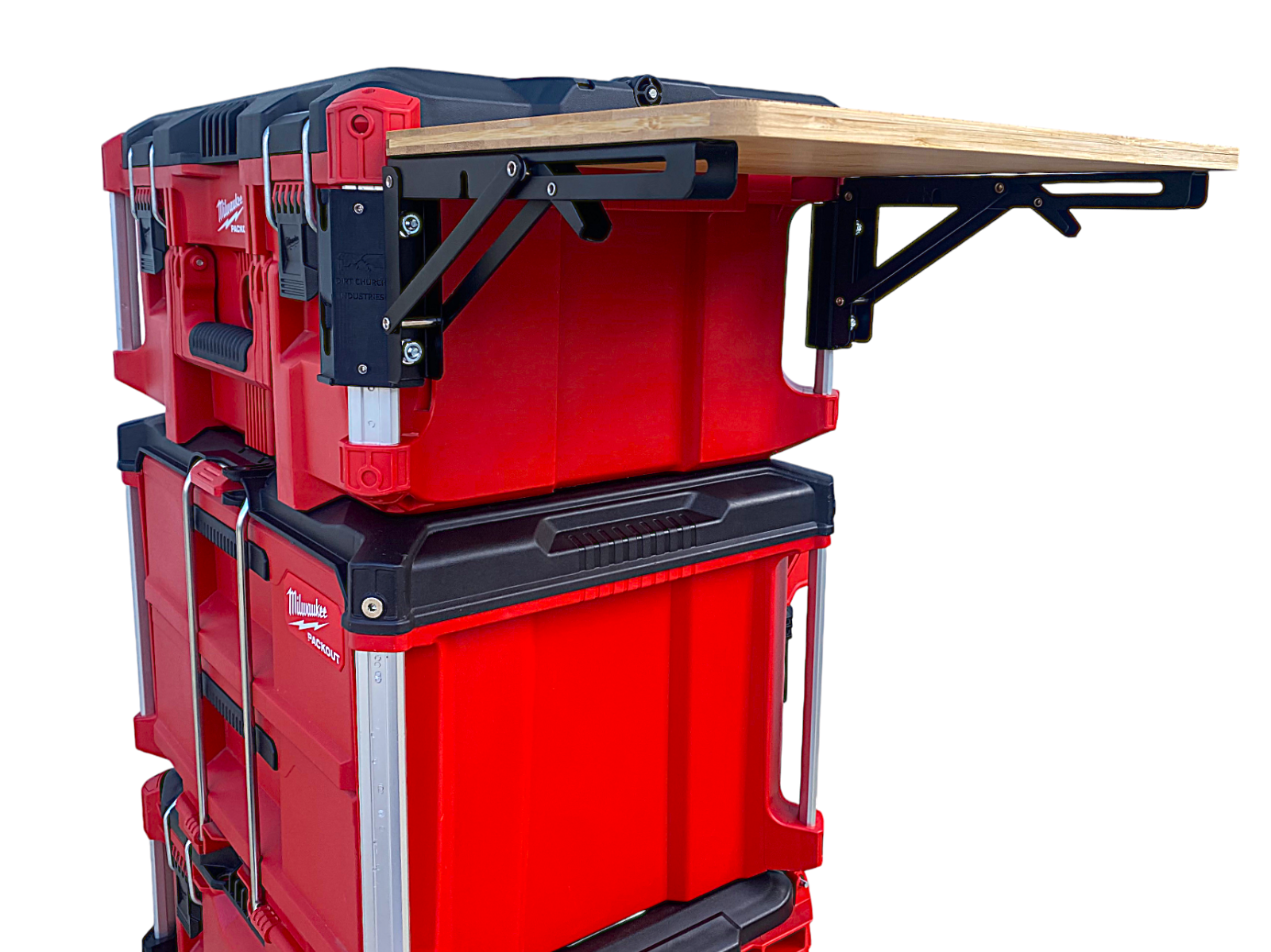 Milwaukee Packout, Quick Detaching/Folding Bamboo Table | eBay