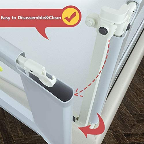 80" Baby Bed Rail Crib Toddlers Guard Adjustable Height Kid Boys Girls ...