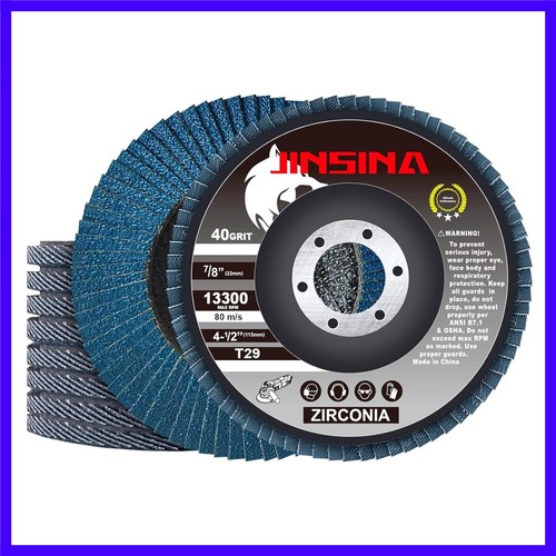 Flap Discs 10PCS, 4 1/2 Zirconia Grinding Wheels for Angle Grinder ...