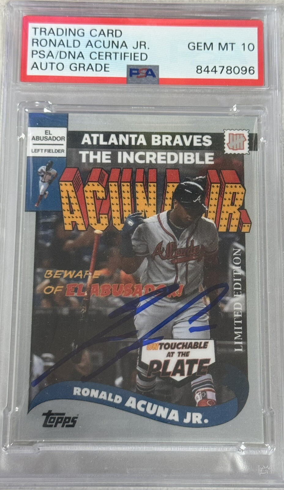 2021 Topps Project 70 Ronald Acuna Jr Signed Auto Psa PSA/DNA 10 | eBay