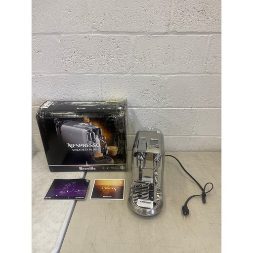 Broken Tank Nespresso Creatista Plus Espresso Machine Breville Brushed ...