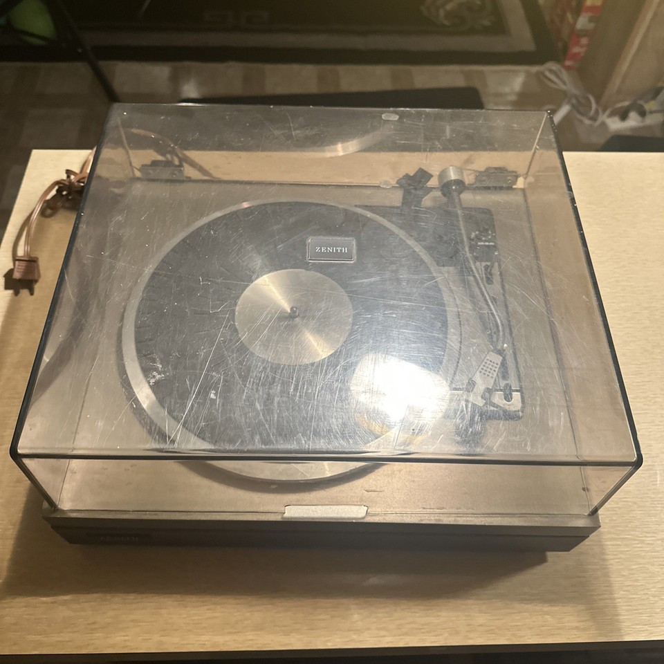 Vintage Zenith Turntable MC9030, Garrard GT4 Tested Working EXTREMELY ...