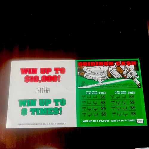 TEXAS LOTTERY SCRATCH OFF GAME PROMO POSTER RARE | eBay