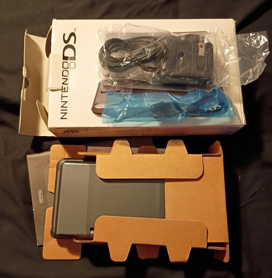 Nintendo DS - Black (NTR-001) Complete In Box - Open Box | eBay