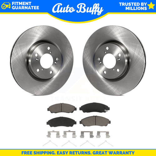 [Front] Disc Brake Rotors And Ceramic Pads Kit For Honda Pilot Acura ...