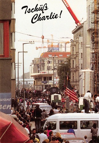Berlin Germany June 1990 Checkpoint Charlie East Meets West 6x4 ...