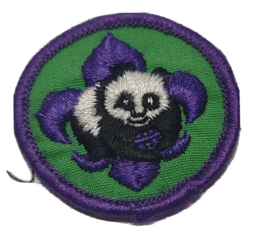 World Conservation Boy Scout Pocket Vintage Patch 2" BSA Purple & Green ...