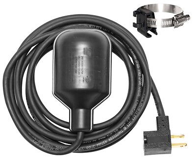 Universal Tethered Sump Pump / Sewage Pump Float Switch 25' Cord - FREE SHIPPING | eBay