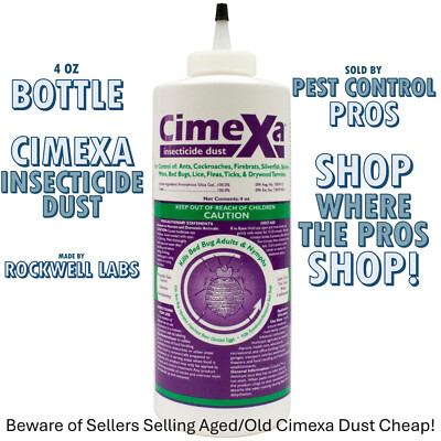 4 oz Cimexa Dust Pest Insect Control INSECTICIDE Bedbugs Bees Fleas ...