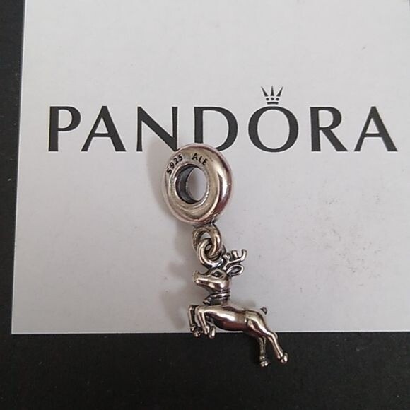 Pandora Reindeer Charm 791194 Sterling Silver ALE 925 | eBay