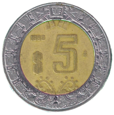 Mexican Coin 5 Pesos | eBay