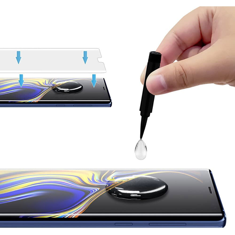 3x UV Tempered Glass Glue Screen Protector For Mobile Phone Adhesive 3D ...