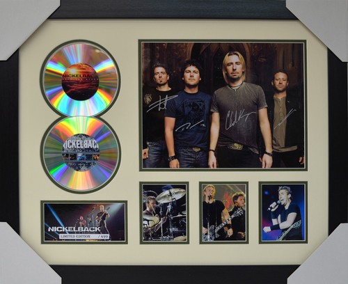 Nickelback Signed Framed Limited Edition Memorabilia 2CD V2 | eBay ...