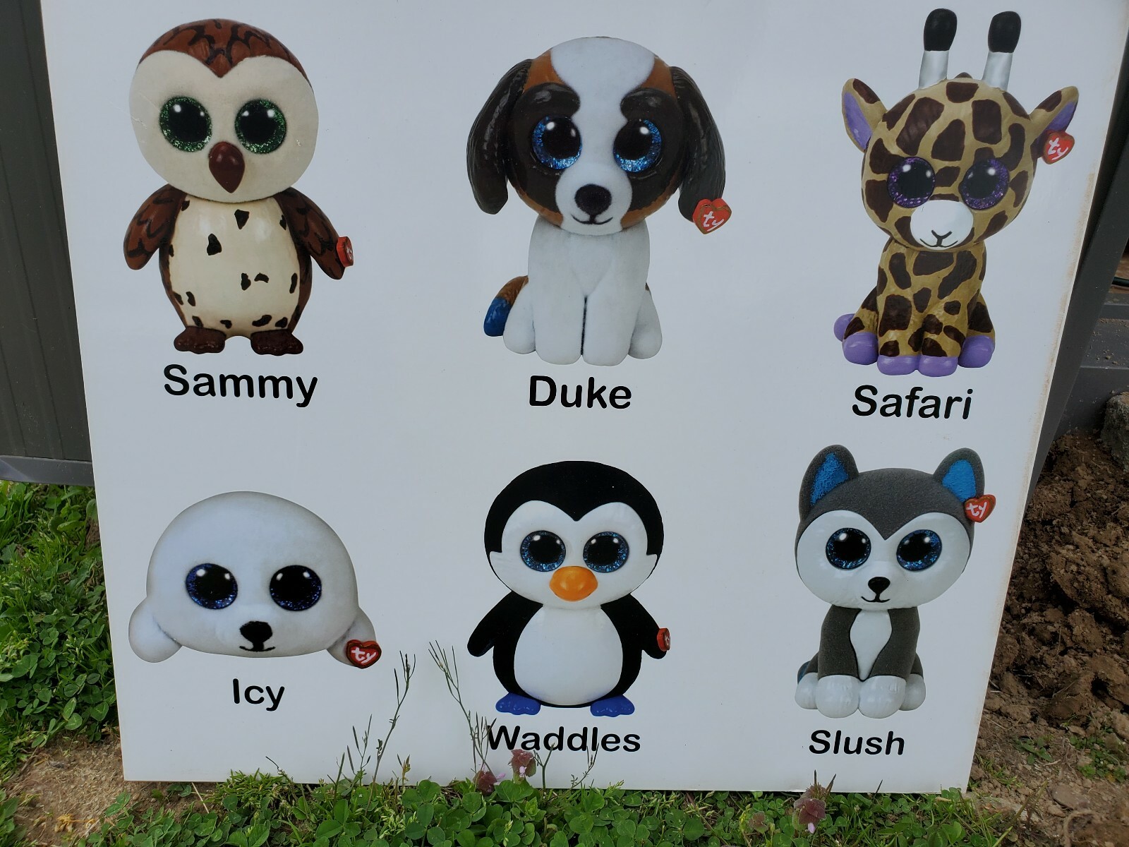 TY BEANIE BABIES MINI BOOS COLLECTIBLES SERIES #1 ADVERTISEMENT BOARD ...