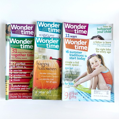 Six Rare 2008 WONDERTIME Magazines Disney Parenting & Kids Defunct ...