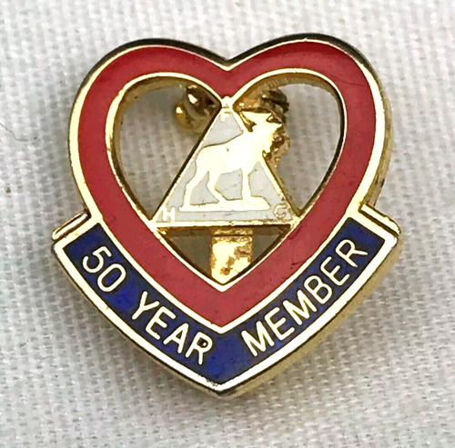 Moose Pin 50 Year Member Fraternal Order Lodge Pin Club Fraternity | eBay