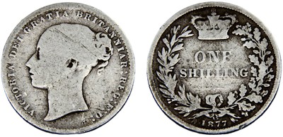 Great Britain 1877 (15) 1 Shilling Silver 92.5% F | eBay