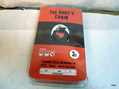 The duke's professional hard chrome 3-pack full-chisel chainsaw chain ...