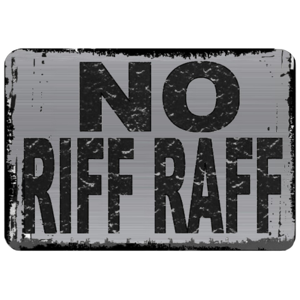 NO RIFF RAF METAL VINTAGE ADVERTISING BAR PUB MAN CAVE SHED GARDEN ...