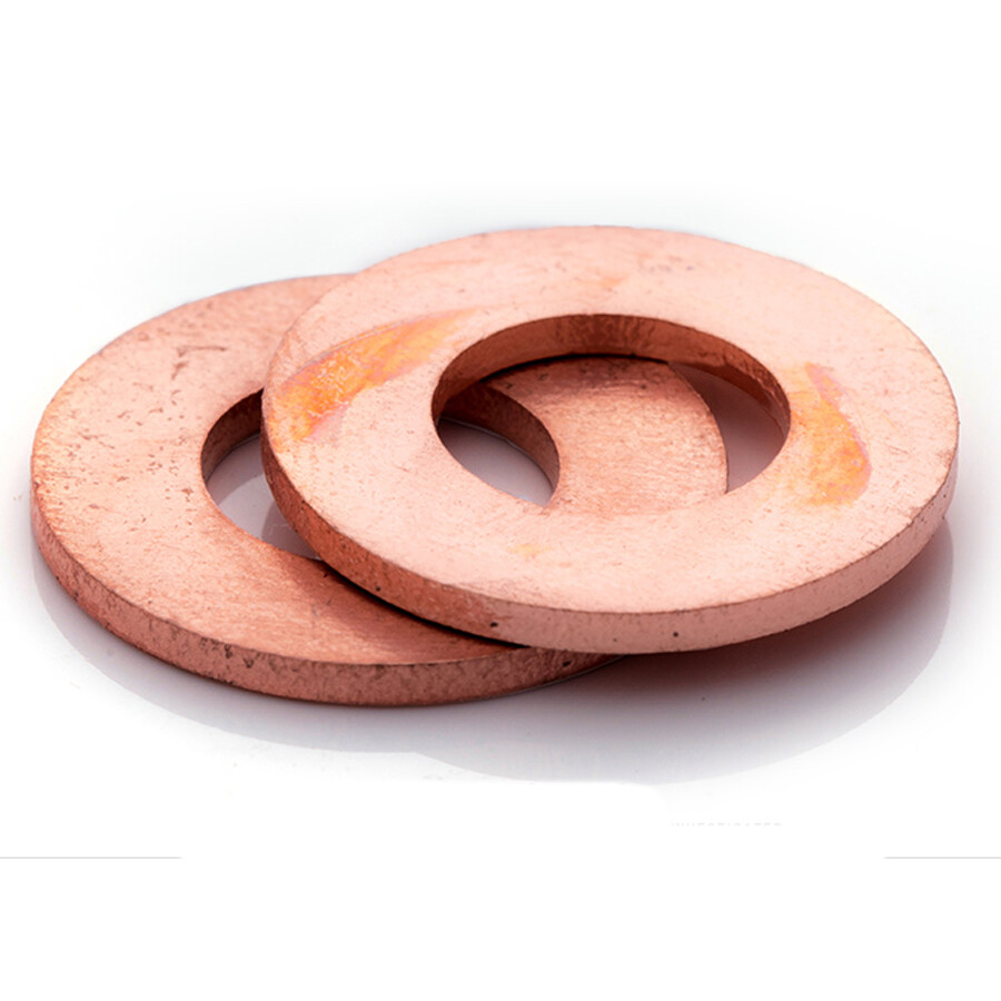Thick 2mm ID.40 mm~48mm Solid Copper Gasket Flat Ring Sealing Washers ...