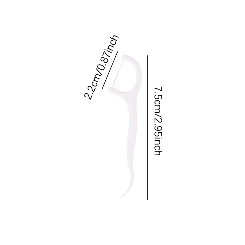 100Pcs/Bag Toothpicks Dental Floss Flosser Picks Stick Oral Care Tooth ...