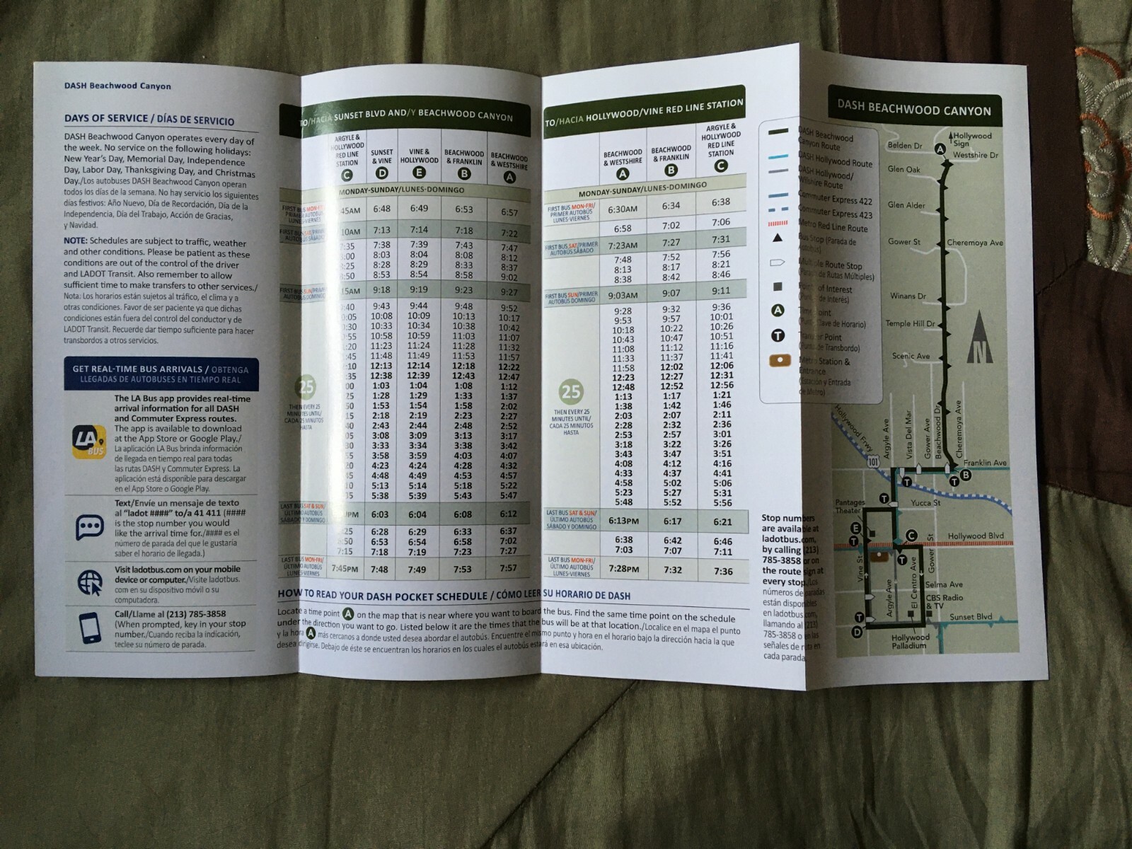 Los Angeles Department of Transportation - DASH Routes [Routes That ...