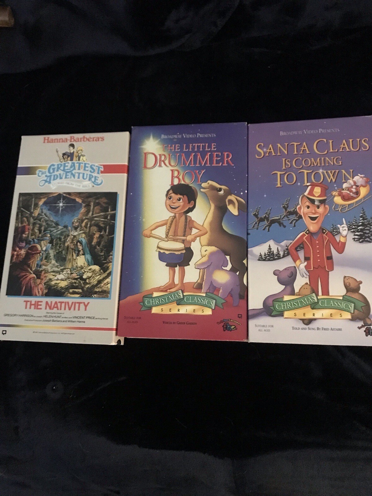 3 Christmas VHS Tapes-The Nativity, Santa Clause Is Coming To Town, The ...