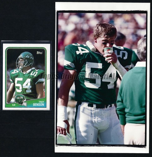 Troy Benson New York Jets 1988 Topps Original Extra Photo 5x8 Vault ...