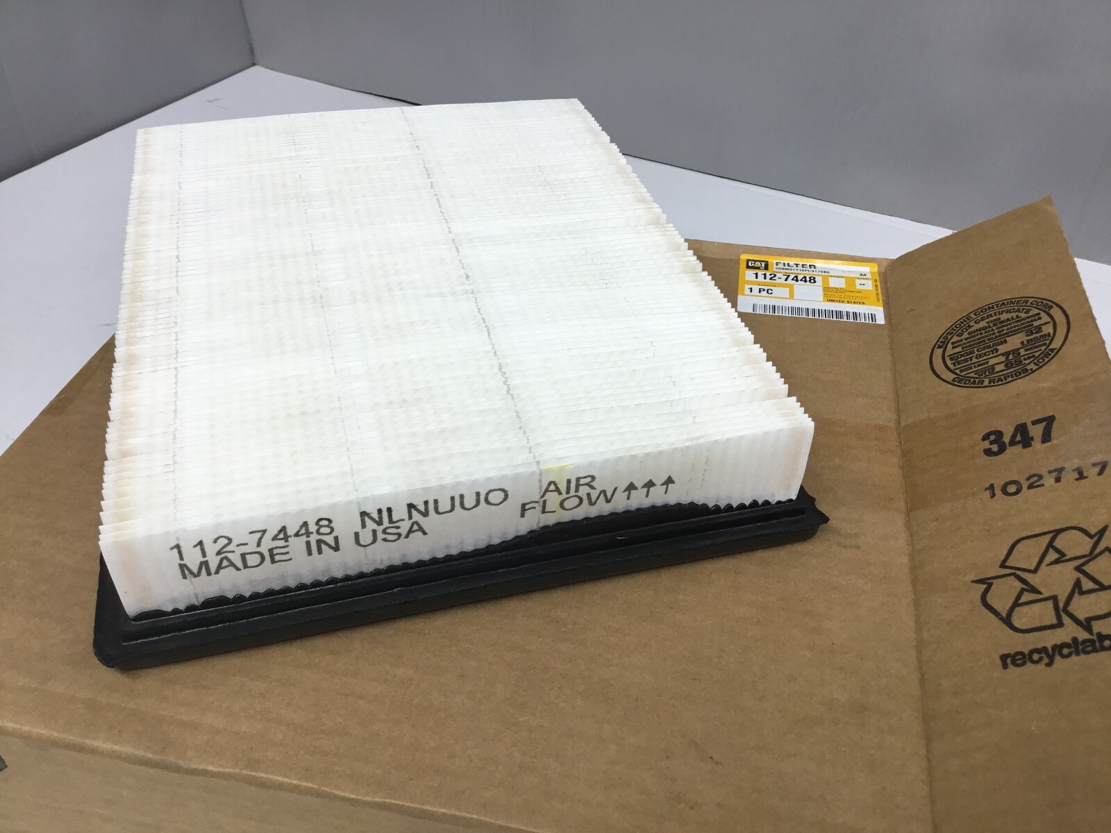 NEW OEM Caterpillar Air Filter 112-7448 CAT 1127448 | eBay