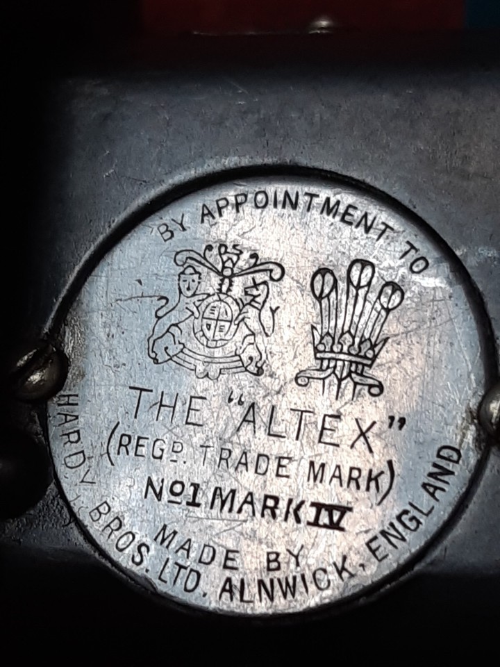 Vintage Hardy Altex reel number 1 mark 4 plus reel bag and spare spool ...