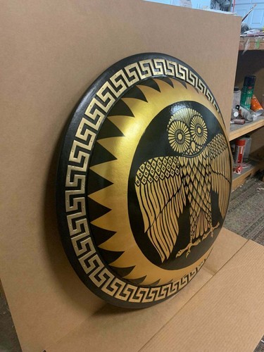 Owl Shield Athenian Owl Authentic Greek Hoplite Shield Viking Round ...
