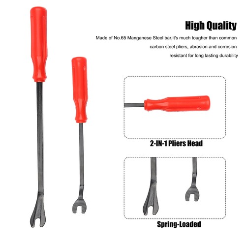 3PCS Auto Trim Clip Remover Tool Removal Pliers Fastener Door Panel ...