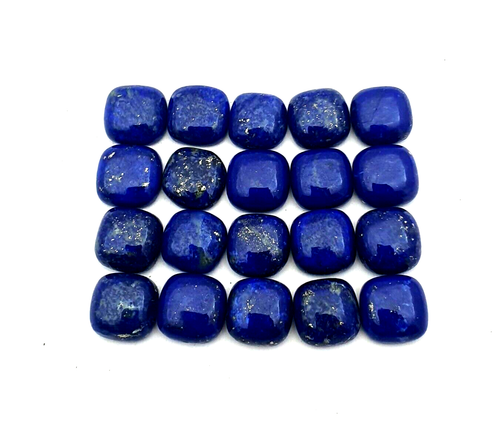 Natural Lapis Lazuli Square Cushion Cabochon Loose Gemstone 28 Pcs 9 MM ...