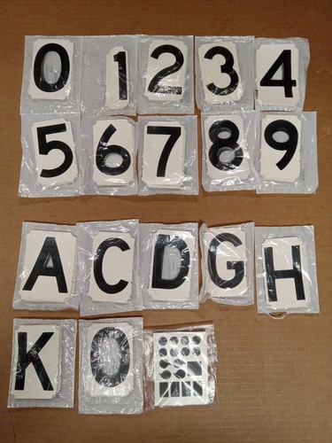 Brady 5100 Gothic Quik-Align Letters and Numbers | eBay