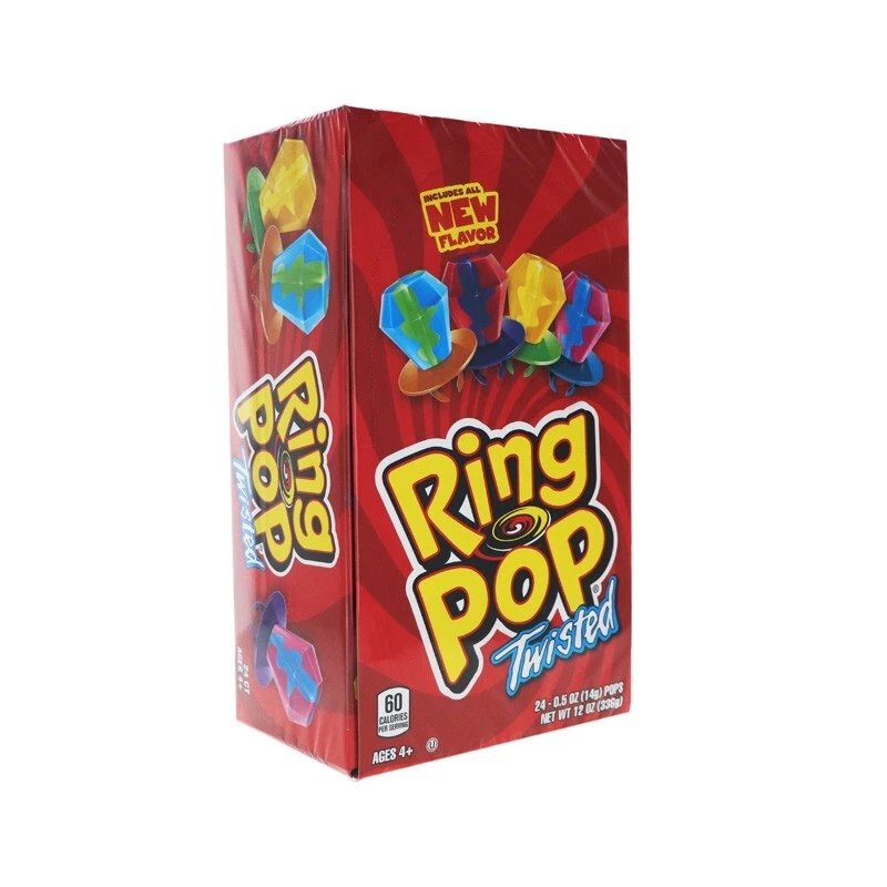 Cream Twisted Ring Pop