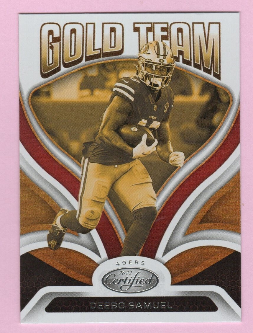 2022 Panini Certified Deebo Samuel Gold Team #GT-20 San Francisco 49 ...