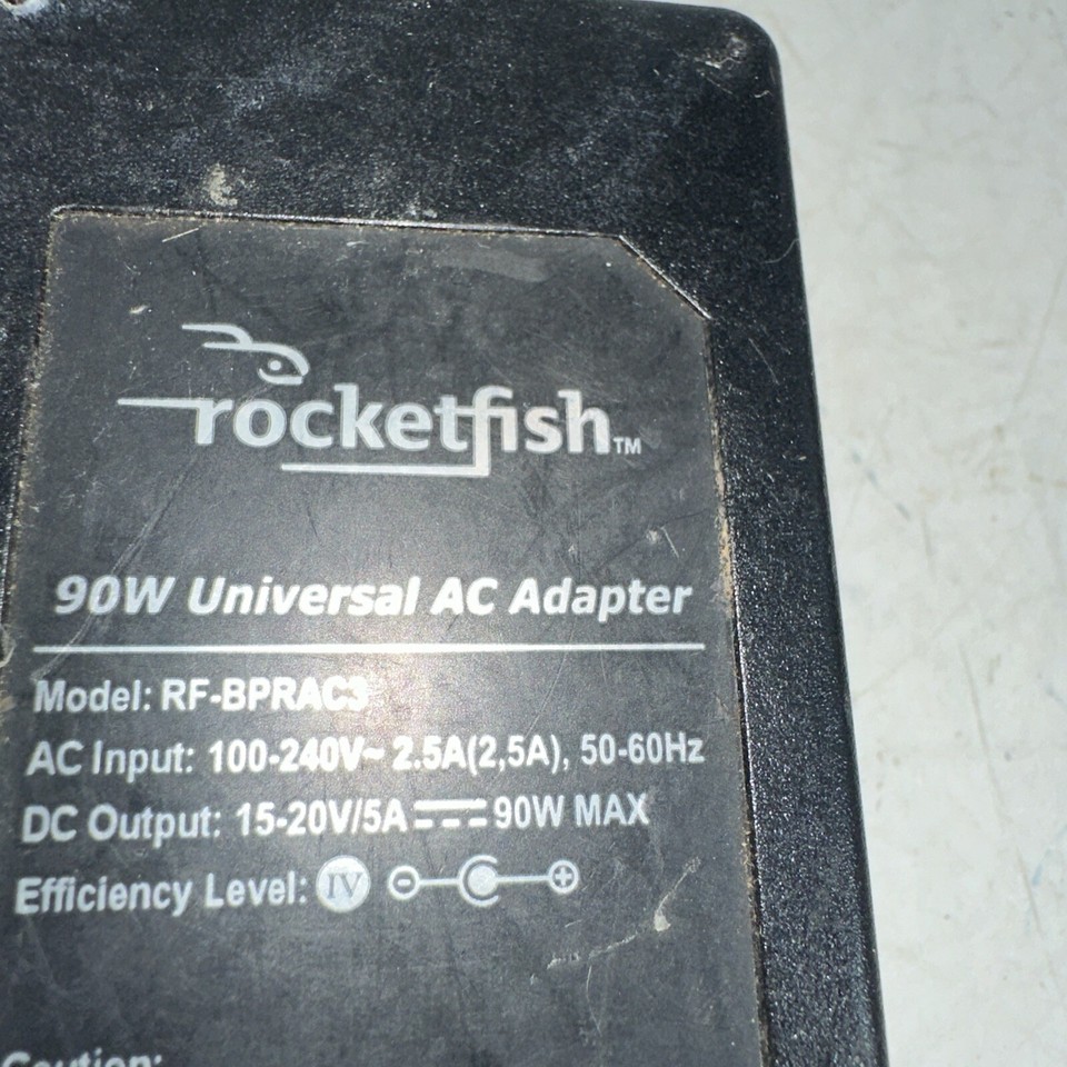 Rocketfish 90W Universal AC Adapter RF-BPRAC3 | eBay