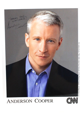 Anderson Cooper Signed Autographed Color 8x10 Photo CNN OFFICIAL PRESS ...