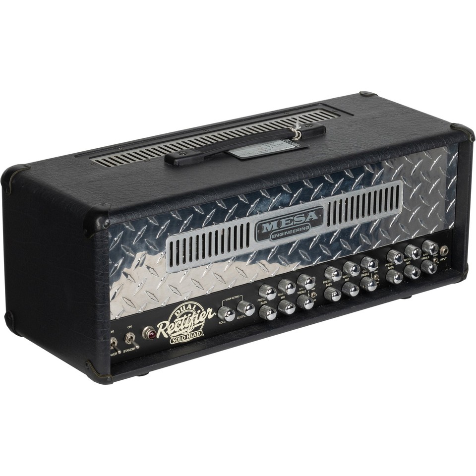 Mesa Boogie Dual Rectifier Solo Head 3-Channel 100-Watt Guitar Amp Head ...