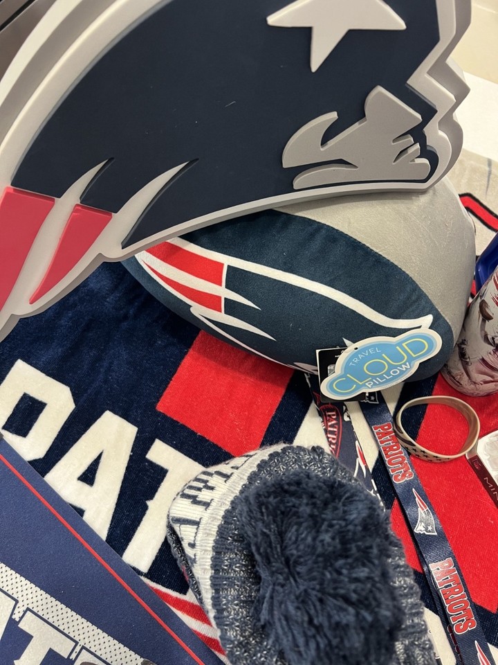 New England Patriots TB-12 14 Items Package Mini Helmet Foam Logo ...