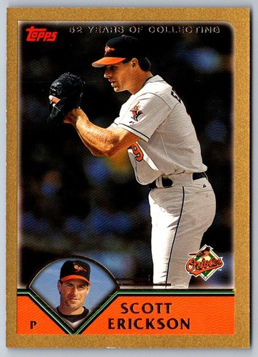 2003 Topps Gold Scott Erickson #470 Baltimore Orioles Baseball Card | eBay