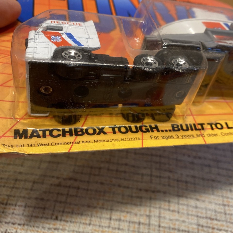 1983 Matchbox - Kenworth Aerodyne Coast Guard Boat & Trailer -Convoy | eBay