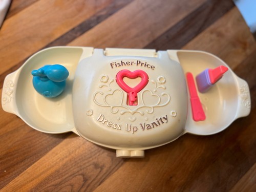 Vtg 1985 Fisher Price Dress Up Vanity Set w/ Accessories | eBay