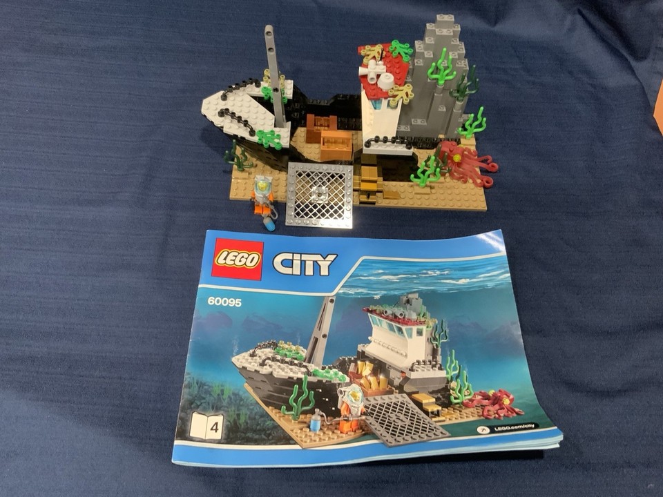 Lego City Set #60095 Deep Sea Exploration Vessel Complete Set With ...