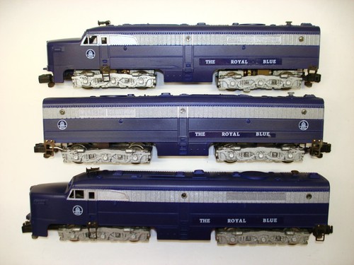 Custom American Flyer Royal Blue Alco A-B-A Diesel Engines [Lot BF6-D30 ...