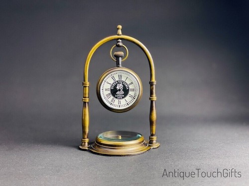 Vintage Victorian 1875 - Solid Brass Nautical Working Pocket Watch ...